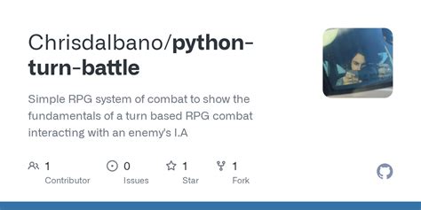 Python Turn Battlemainpy At Main · Chrisdalbanopython Turn Battle