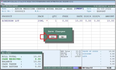 How To Create Sale Bill For Export In Marg Software