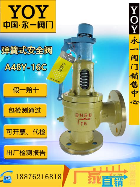 Yongyi Safety Valve A48y 16c 25c 40c 64cd Stainless Steel Flange Steam