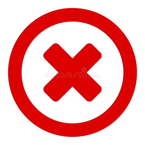 Flat Raster Wrong Icon Stock Illustration Illustration Of Fail 168810889