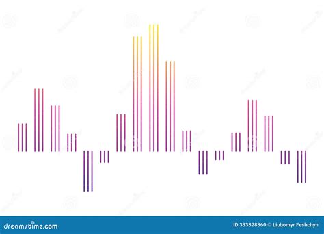 Color Sound Wave Audio Digital Equalizer Technology Musical Pulse Vector Illustration Voice