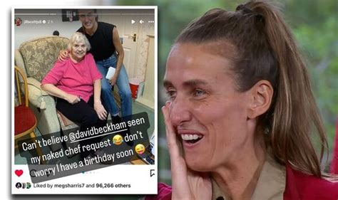 David Beckhams Cheeky Comment Stuns Im A Celebs Jill Scott After Naked Chef Request