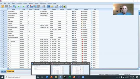 How To Merge Databases In Spss Longitudinal Data Youtube