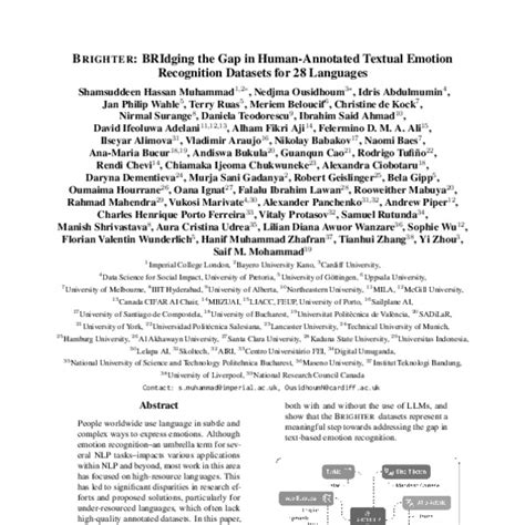 Brighter Bridging The Gap In Human Annotated Textual Emotion Recognition Datasets For 28