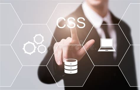 Css Code Programming Web Development Internet Technology Concept Stock