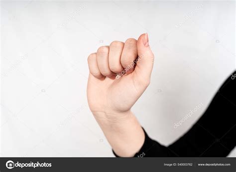 Letter Static Hand Gestures American Sign Language Letters Hand Signs Stock Photo By