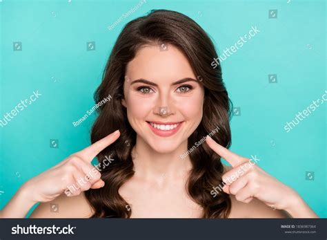 Closeup Photo Beautiful Naked Curly Lady Stock Photo