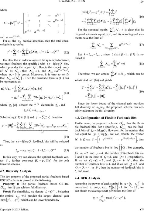 Partial Feedback Based Orthogonal Space Time Block Coding With Flexible Feedback Bits