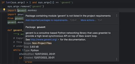 False Inspection Package Containing Module Xxx Is Not Listed In The Project Requirements