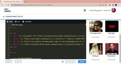 Kavya Sri Pammi On Linkedin Day1 30daysofcodechallenge Html Css Podcast Websitedevelopment