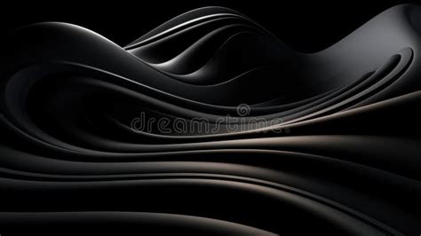 An Elegant Black Wave Abstract Background That Captivates And Intrigues