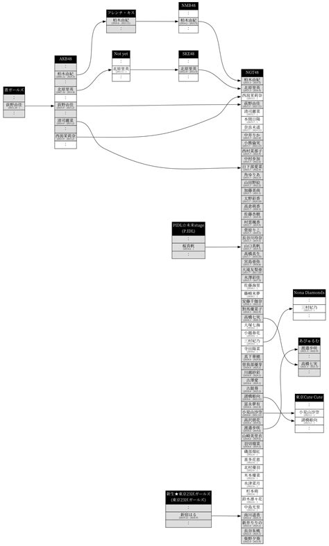 Ngt48 Idols Diagram アイドル相関図