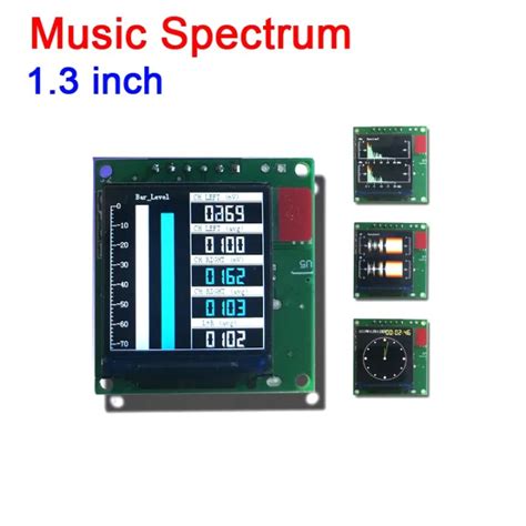 【ร้านค้าออนไลน์กีฬาผาดโผน】13นิ้ว Tft Music Spectrum Display Analyzer โมดูลเอาต์พุตสมดุลแบบไดนาม