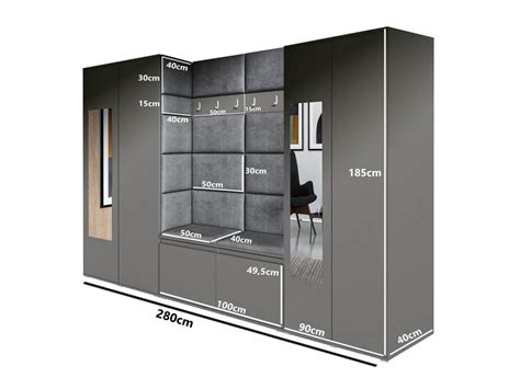 Velká Sestava Do Předsíně Jael Bílá Polský Nábytek