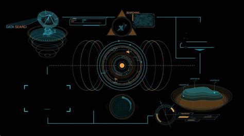 Animated High Tech Screen For Working With Data 53330561 Stock Video At