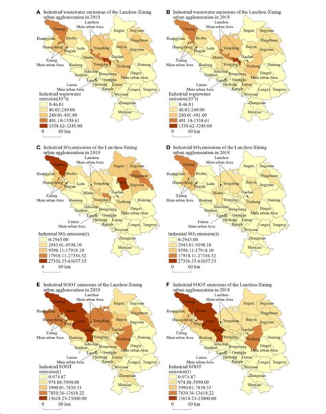 Figure Spatial Pattern Of Industrial Pollutant Emissions Of