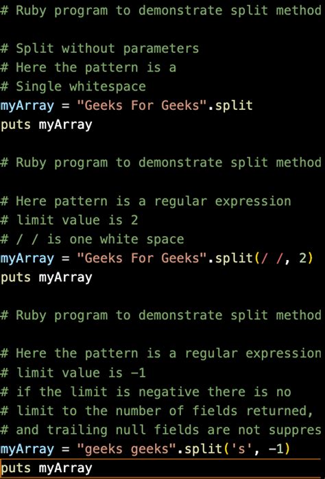 String Split Methods Ruby Coding Everyday Medium