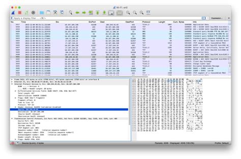 Screenshot Of The Wireshark Network Protocol Analyser Whilst This
