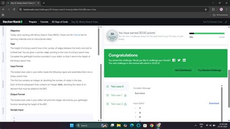java hackerrank 30daysofcode binarysearchtree datastructures… asmita deme