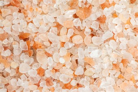 A Large Number Of Pink Salt Grains Stock Image Image Of Wooden Spice