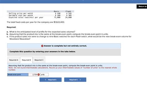 Solved The Total Fixed Costs Per Year For The Company Are Chegg Com