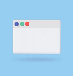 Browser Interface Website Window Mockup Internet Vector Image