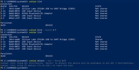 Windows Subsystem For Linux I Need Help Connecting Serial Ports To Ubuntu In Wsl Ask Ubuntu