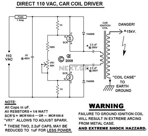 High Voltage Ignition Coil Circuit At Robert Brady Blog