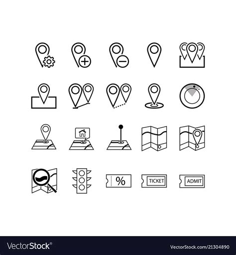 Navigation Direction Maps Traffic And More Vector Image