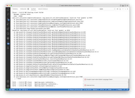 Could Not Find Gradle On Path Issue Fwcd Vscode Kotlin Github