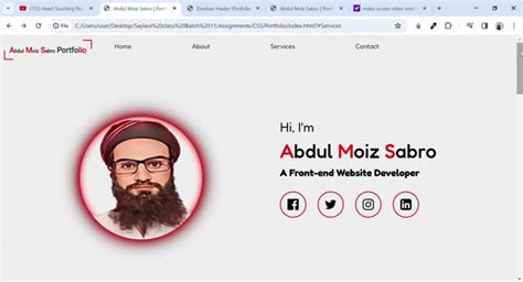 ᴀʙᴅᴜʟ ᴍᴏɪᴢ Sᴀʙʀᴏ On Linkedin Saylani Mass It Training Program My Potfolio