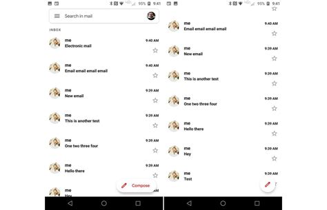 gmail app for android updated with new compose button news wirefly