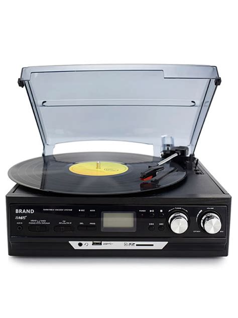 LoopTone Speed Vinyl LP Record Players Bluetooth Turntable Player W W Built In Speakers