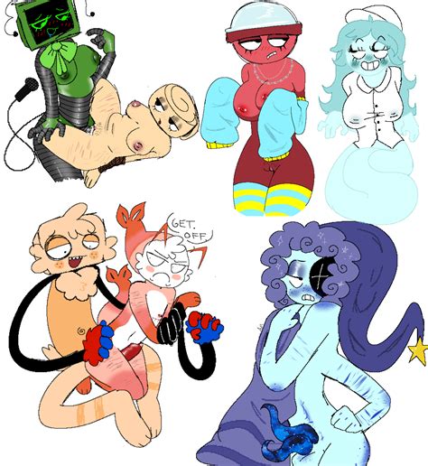 Rule 34 2 Penises 4 Arms Astro Dandys World Blanket Grab Breasts Connie Dandys World