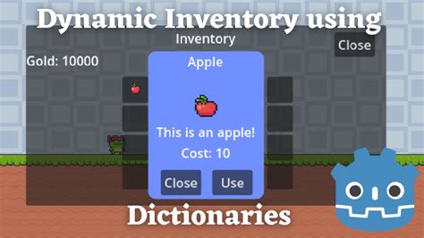 In Depth Dynamic Inventory Intermediate Tutorial Godot Engine 40 Tutorial 2d Youtube