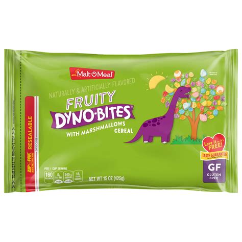 Malt O Meal Crunchy Fruity Dyno Bites With Marshmallows Breakfast Cereal 15 Oz Bag