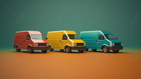 3개의 고립된 배달 밴의 3d 그림 고립 배경 배달 배경 물류 배송 배경 이미지 Hd 고립 배달 물류 배송 배경 사진 무료 다운로드 Lovepik