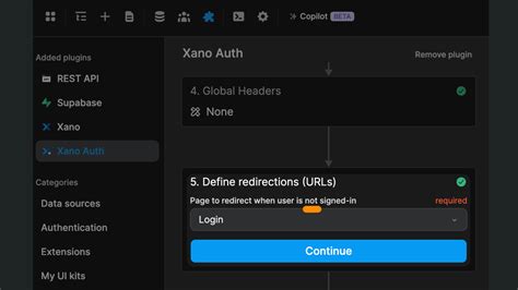 xano authentication documentation