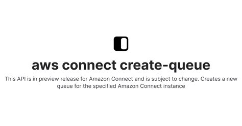 Aws Connect Create Queue Fig