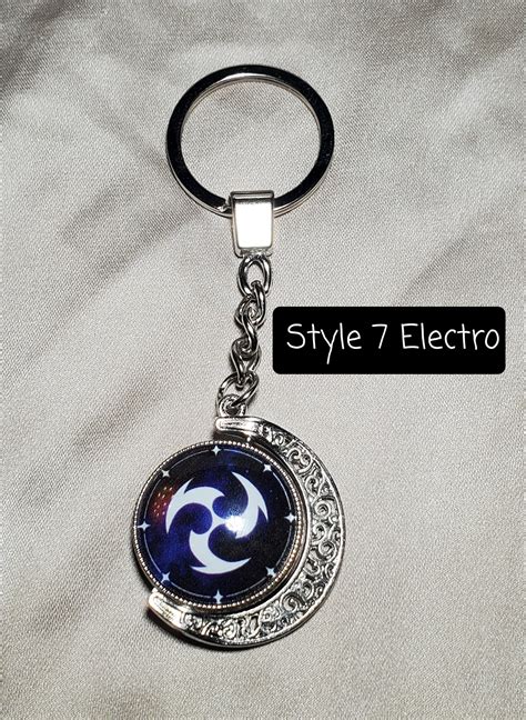 Genshin Impact Keychain Genshin Cosplay Etsy