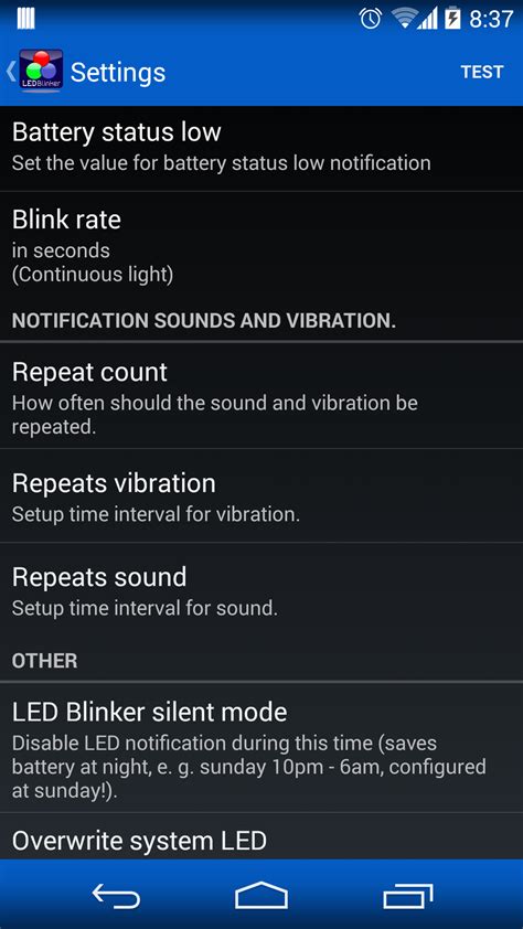 Led Blinker Notifications Lite