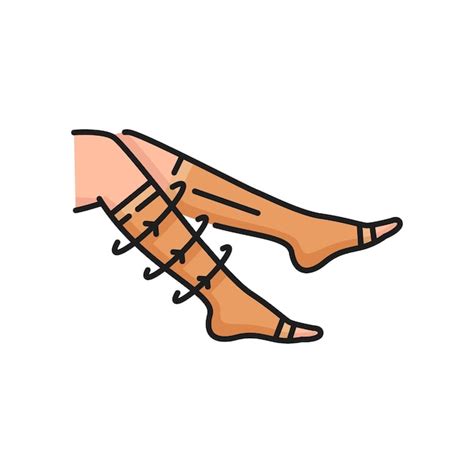 Premium Vector Compression Socks Stockings Vector Arrows Waves