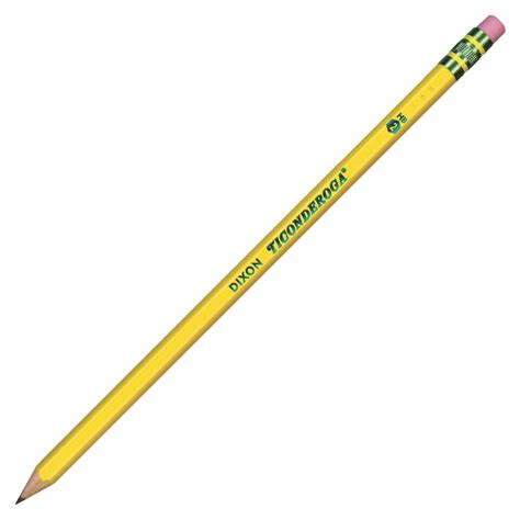 Ticonderoga Pre Sharpened 2 Pencil With Eraser Pack Of 72 Erasers
