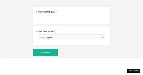Surveyjs Vue Forked Codesandbox