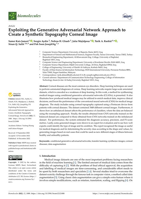 Pdf Exploiting The Generative Adversarial Network Approach To Create A Synthetic Topography