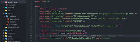 I Am Unable To Process Scss With Hugo Extended Support Hugo