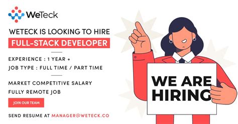 Weteck On Linkedin Developer Job Experience Cv React