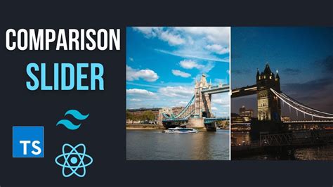 before after comparison slider react tailwind typescript youtube