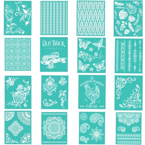 8x10inch Diy Silk Screen Stencils Reusable Self Adhesive Silk Screen