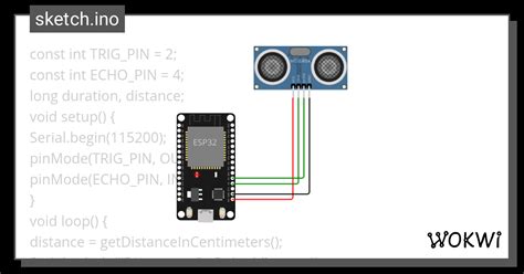 Project 2 Ultrasonic Wokwi Esp32 Stm32 Arduino Simulator